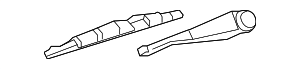 2018-2024 Chevrolet Rear Window Wiper Blade, 13.18 in 84148861 GM ...