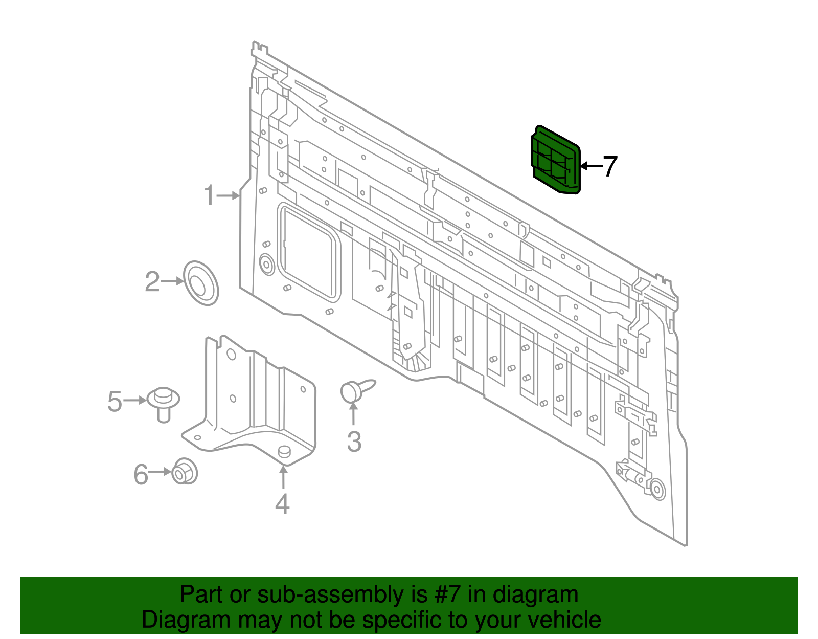 2004-2024 Nissan Air Vent 76805-7B00A | Nissan Parts Central