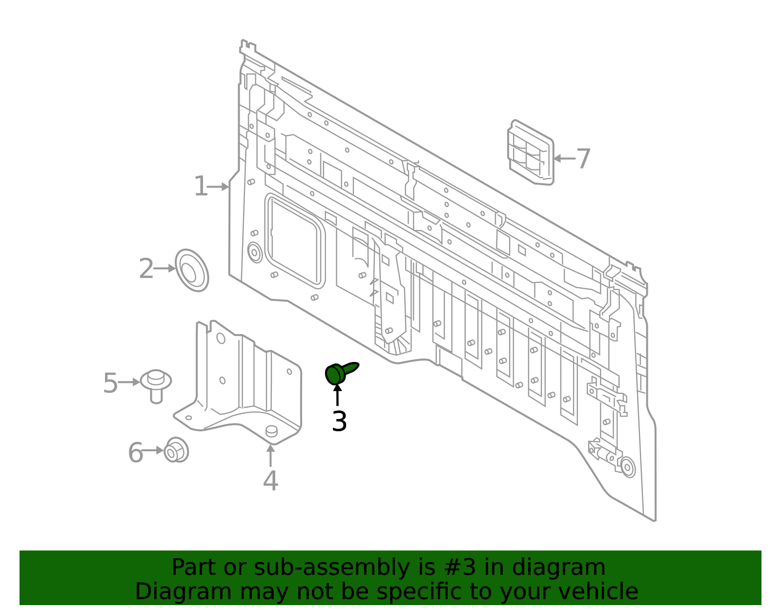 1998-2024 Nissan Back Panel Bolt 08110-6162G | Nissan Parts Plus