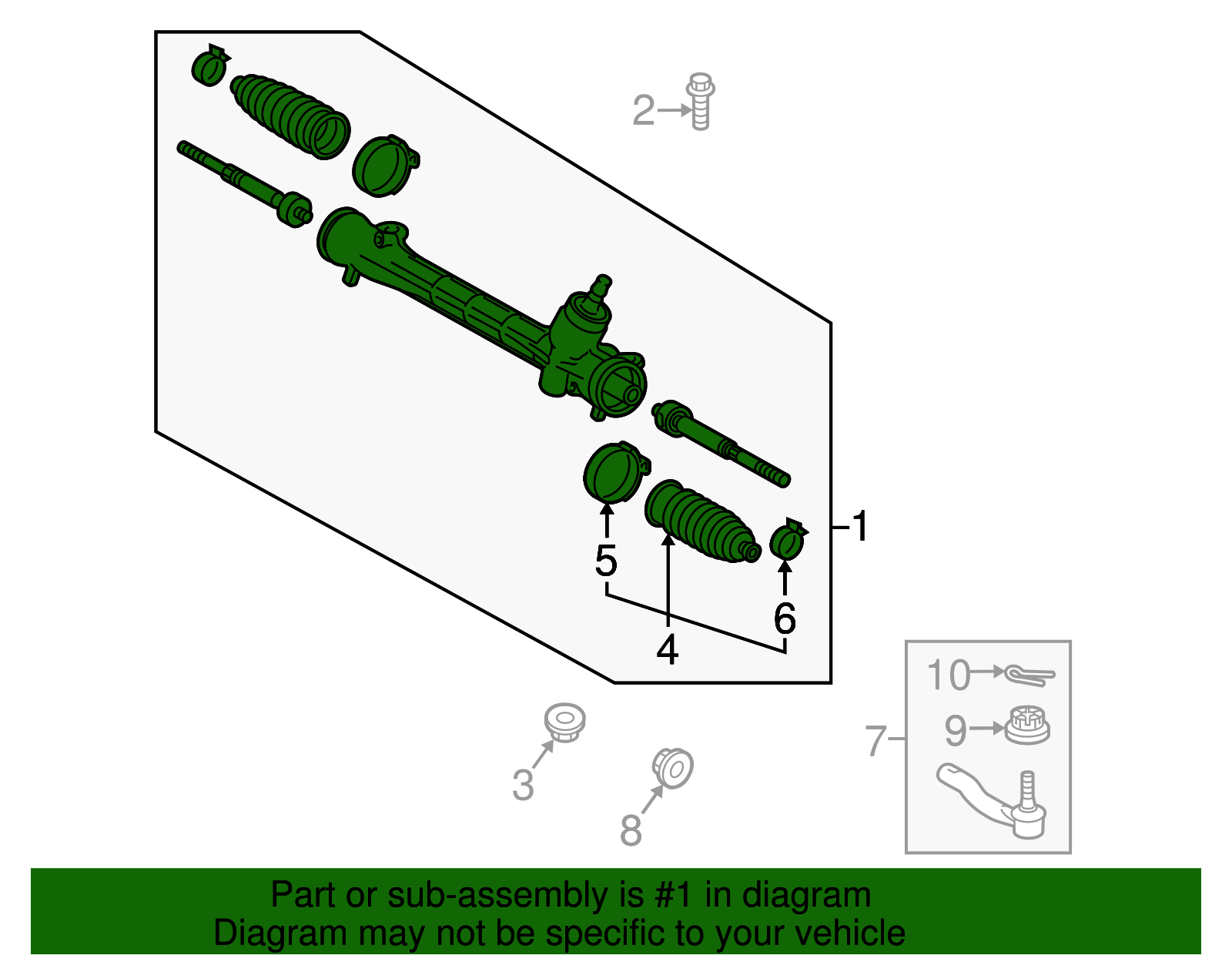 2010-2015 Toyota Gear Assembly 45510-47050 | Toyota Parts Center