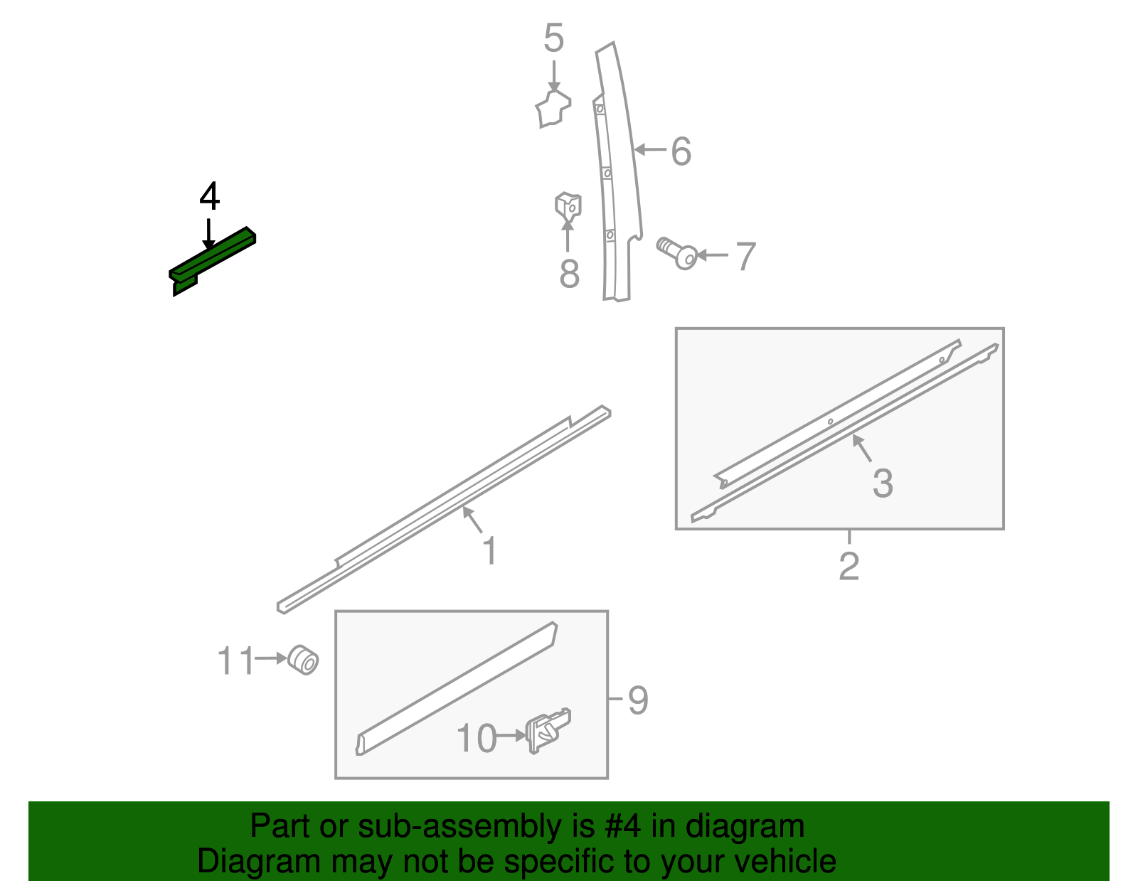 8R0-867-367-A - Front Seal 2009-2015 Audi | Audi OEM Parts