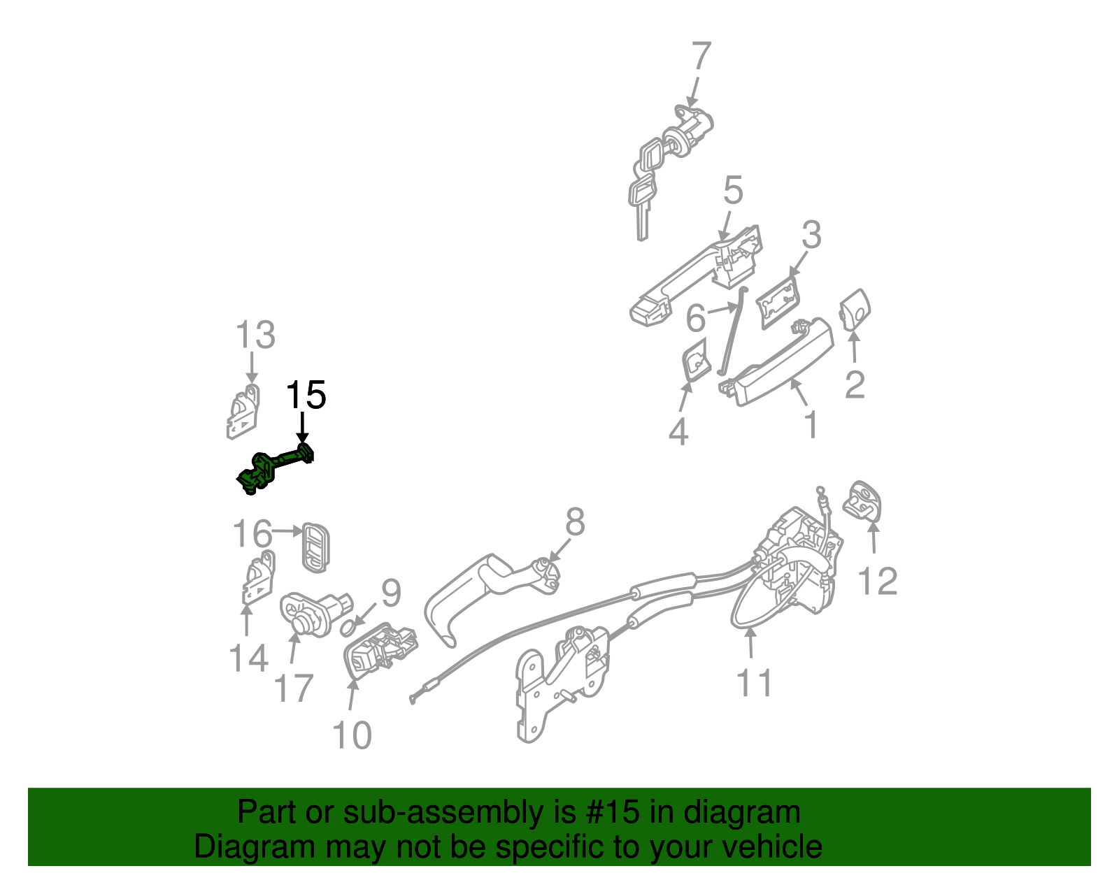 80430-ZC30A - Check Rod - 2004-2015 Nissan | Nissan OEM Parts Direct