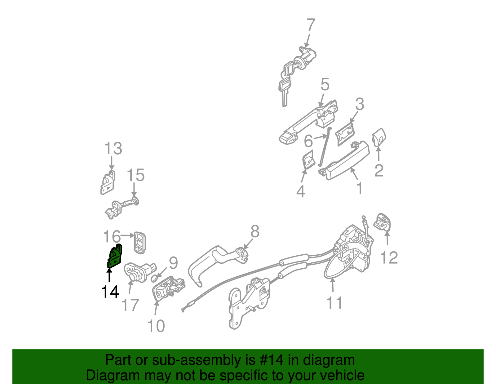 80401-ZJ00A - Lower Hinge 2000-2021 Nissan | Nissan Parts & Accessories ...