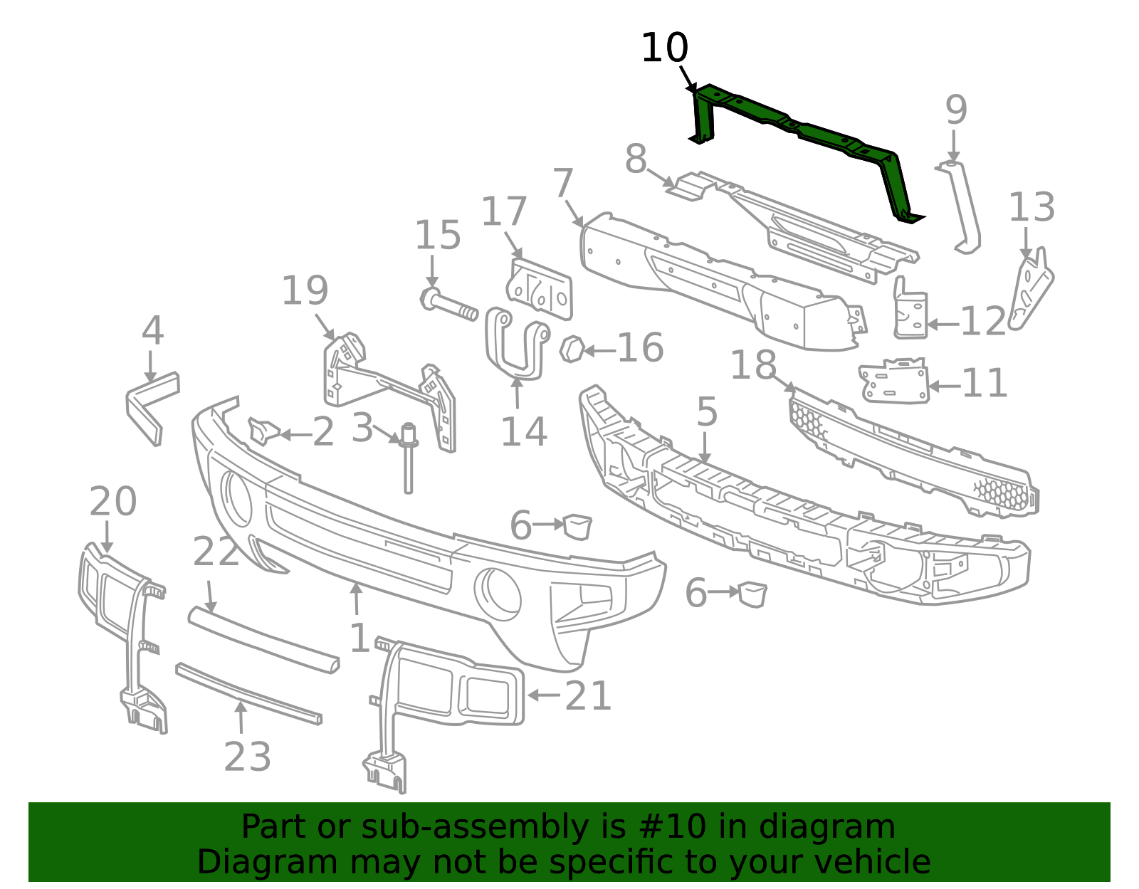 2006-2010 Hummer OEM NEW 2006-10 GM Hummer H3T Front Bumper Valance ...
