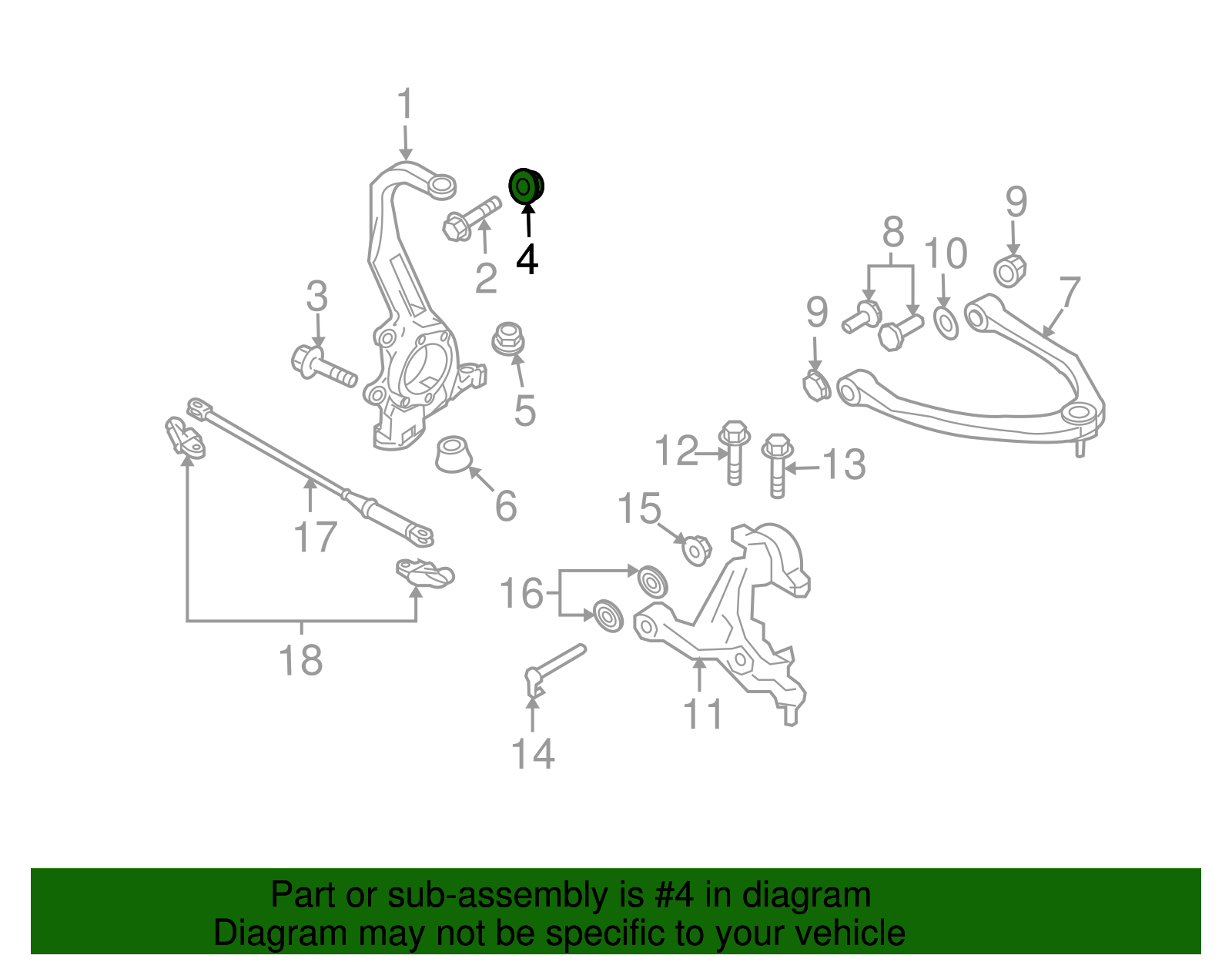 2009-2025 Nissan Knuckle Nut 40262-EG000 | Nissan Parts Central