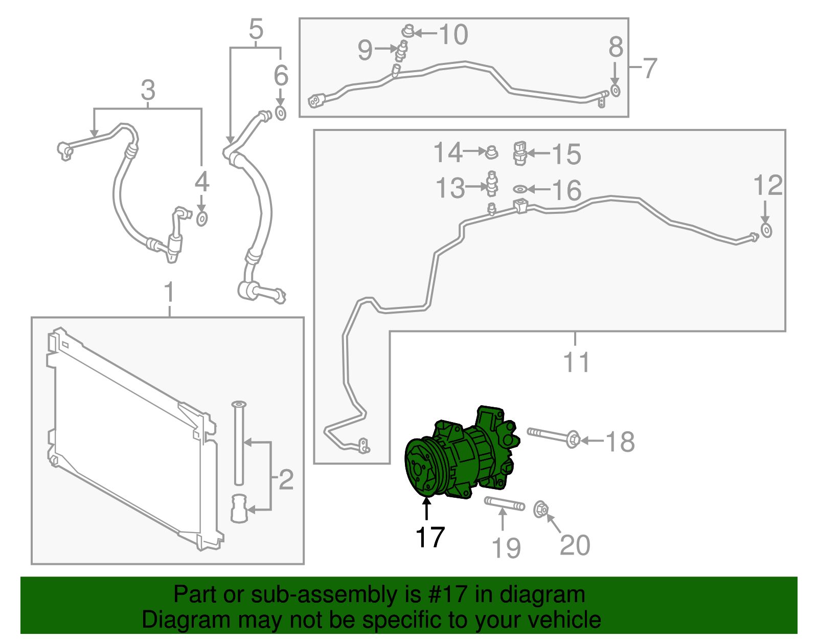 88310-F4050 - Compressor 2018-2022 Toyota C-HR | Toyota San Diego Parts