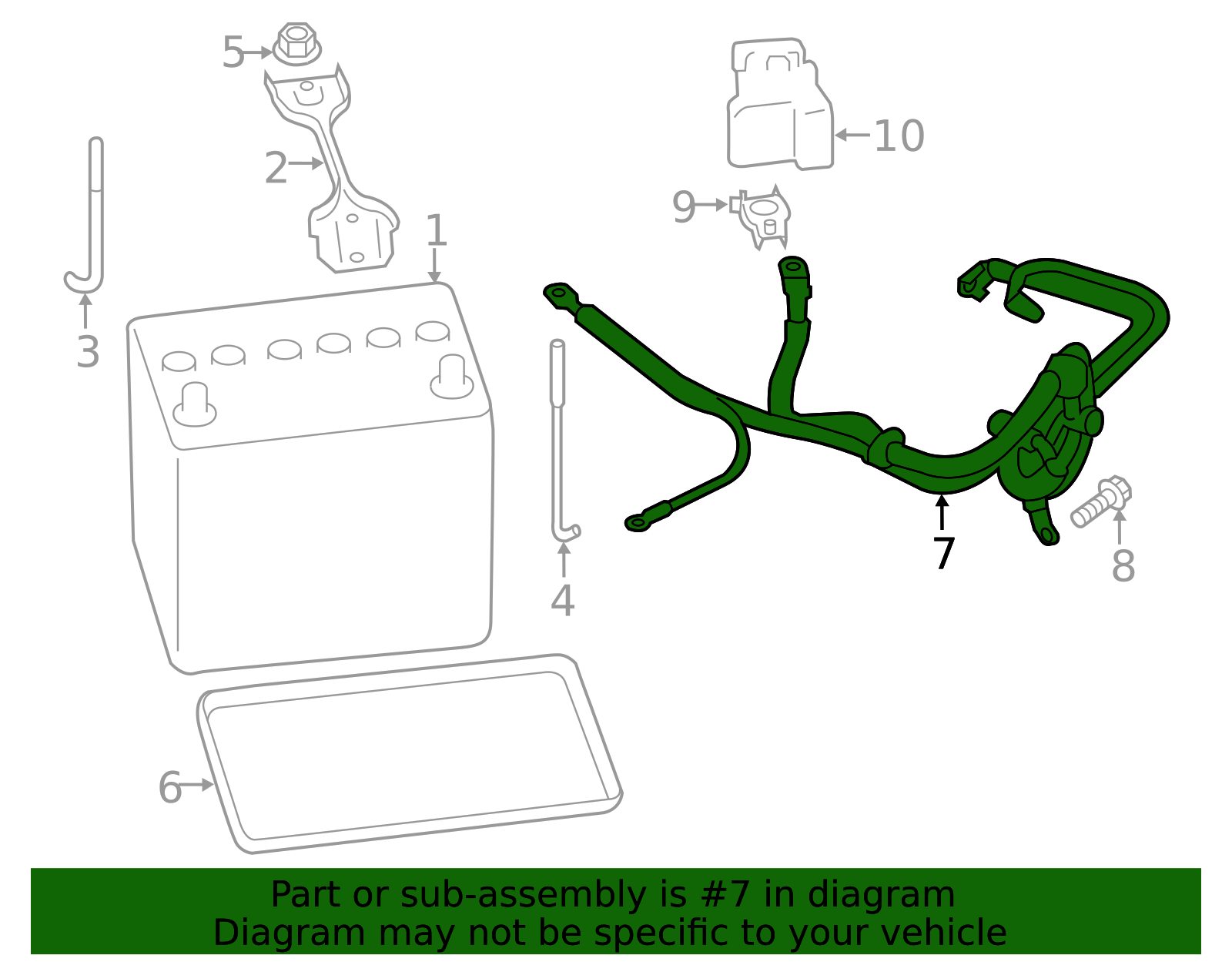 2013-2020 Toyota Battery Cable SU003-02351 | MotorMotor