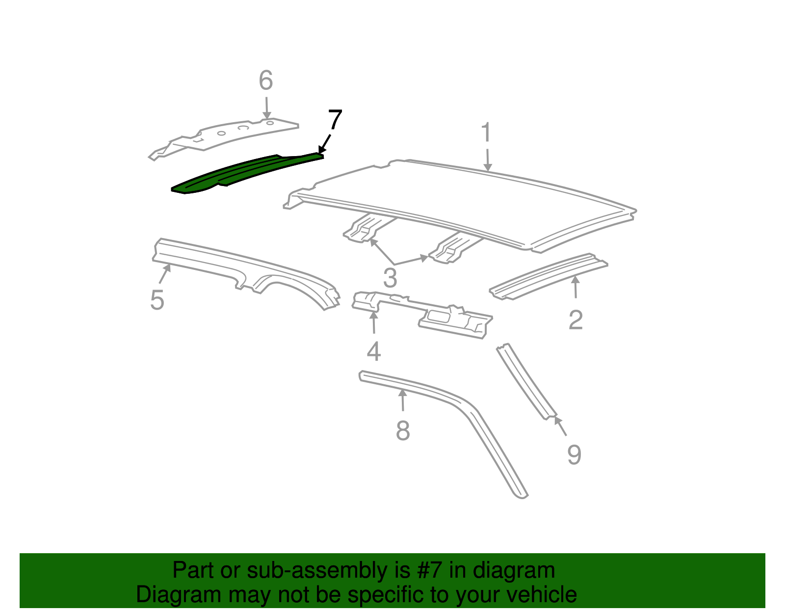 2008-2017 Ford Expedition Lift Gate Header 8L1Z-7841306-A | OEM Parts ...