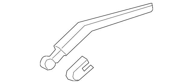 Genuine Toyota Back Glass Wiper Arm (Rear) part# 85241-02050 for 2009 ...