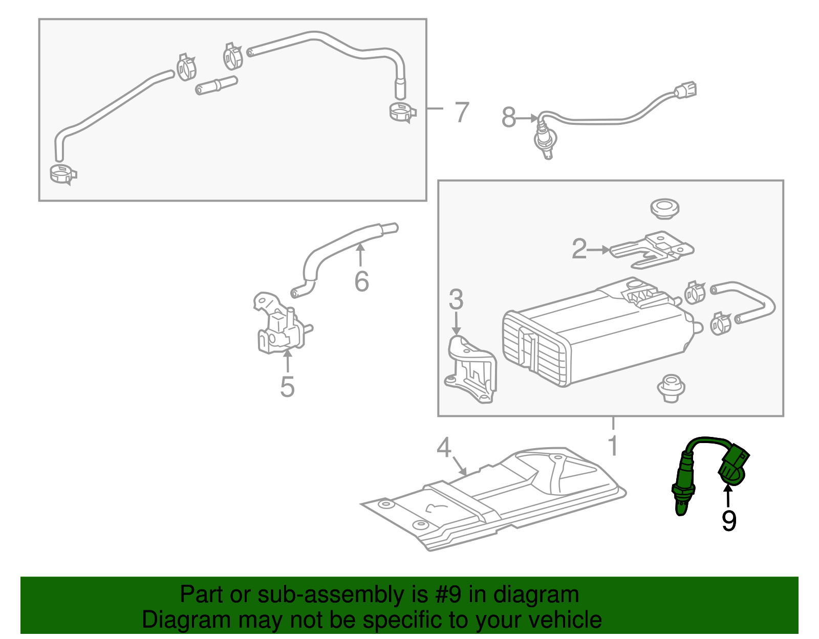 89465-0E130 - High-Quality Oxygen Sensor for 2014-2015 Lexus RX350 ...