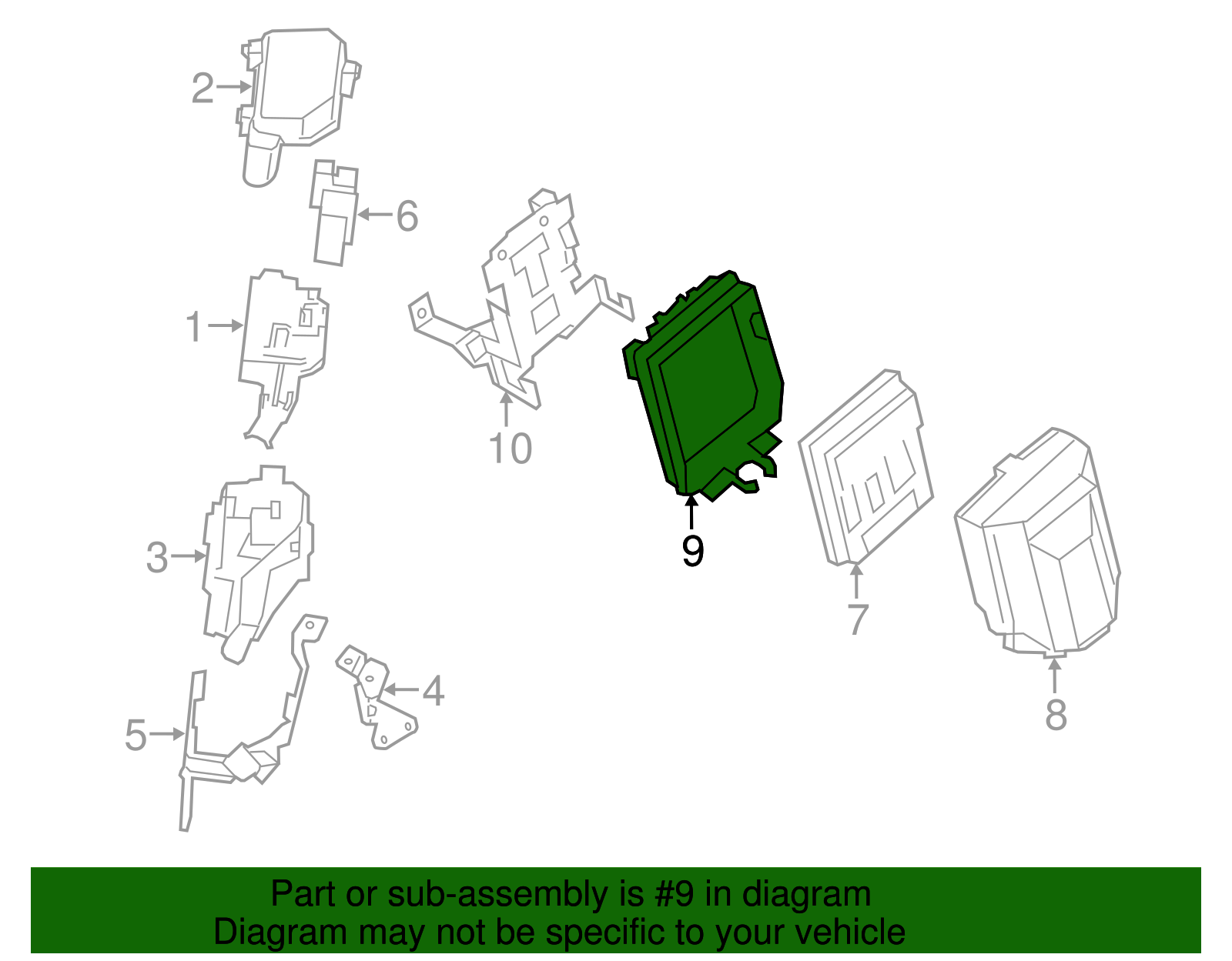 284B9-4GA0A - Controller Rear Cover 2014-2018 Infiniti Q50 | Infiniti ...