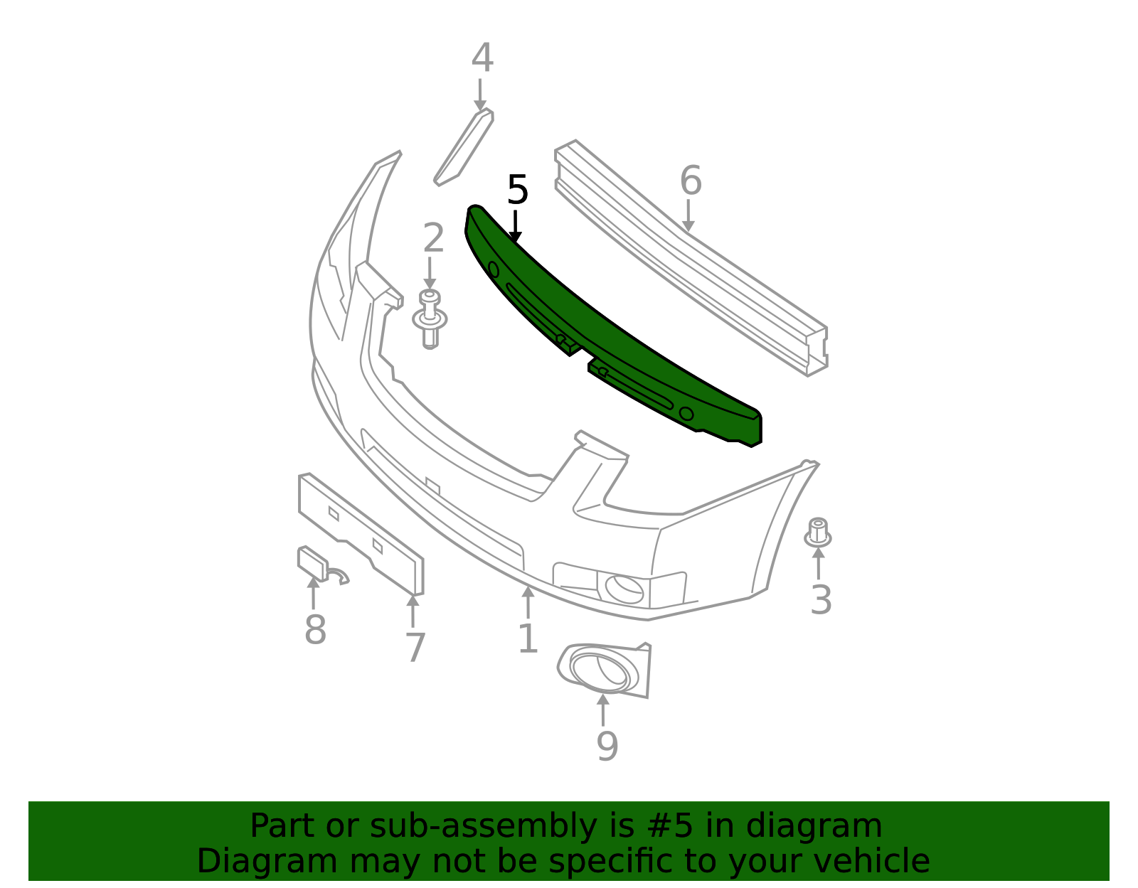 2010-2012 Nissan Sentra Energy Absorber 62090-ZT50A | QuirkParts