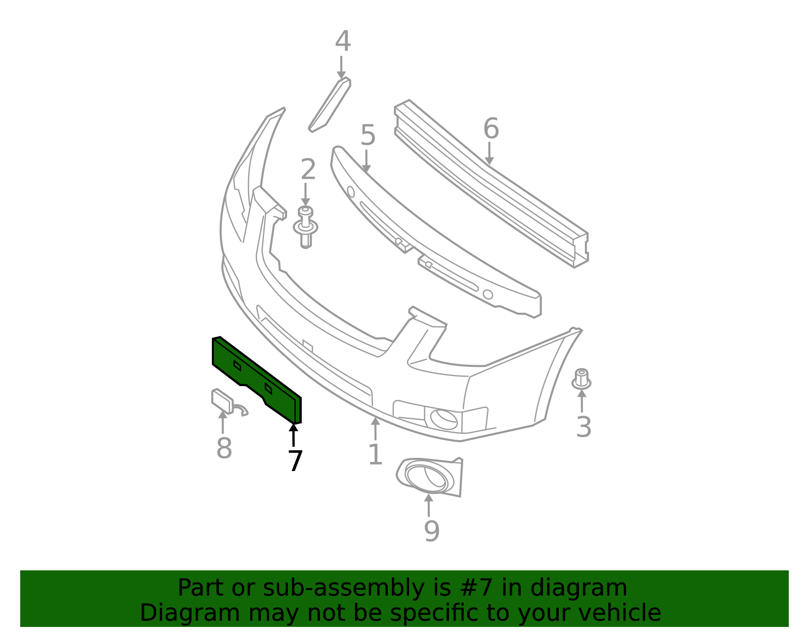 96210-ET00A - License Bracket 2007-2012 Nissan Sentra | Official Nissan ...
