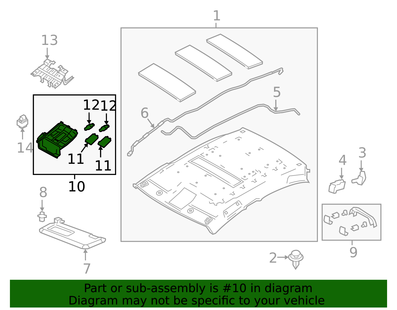 2016-2020 Toyota Map Lamp Assembly 81260-WB002 | Toyota Parts Center
