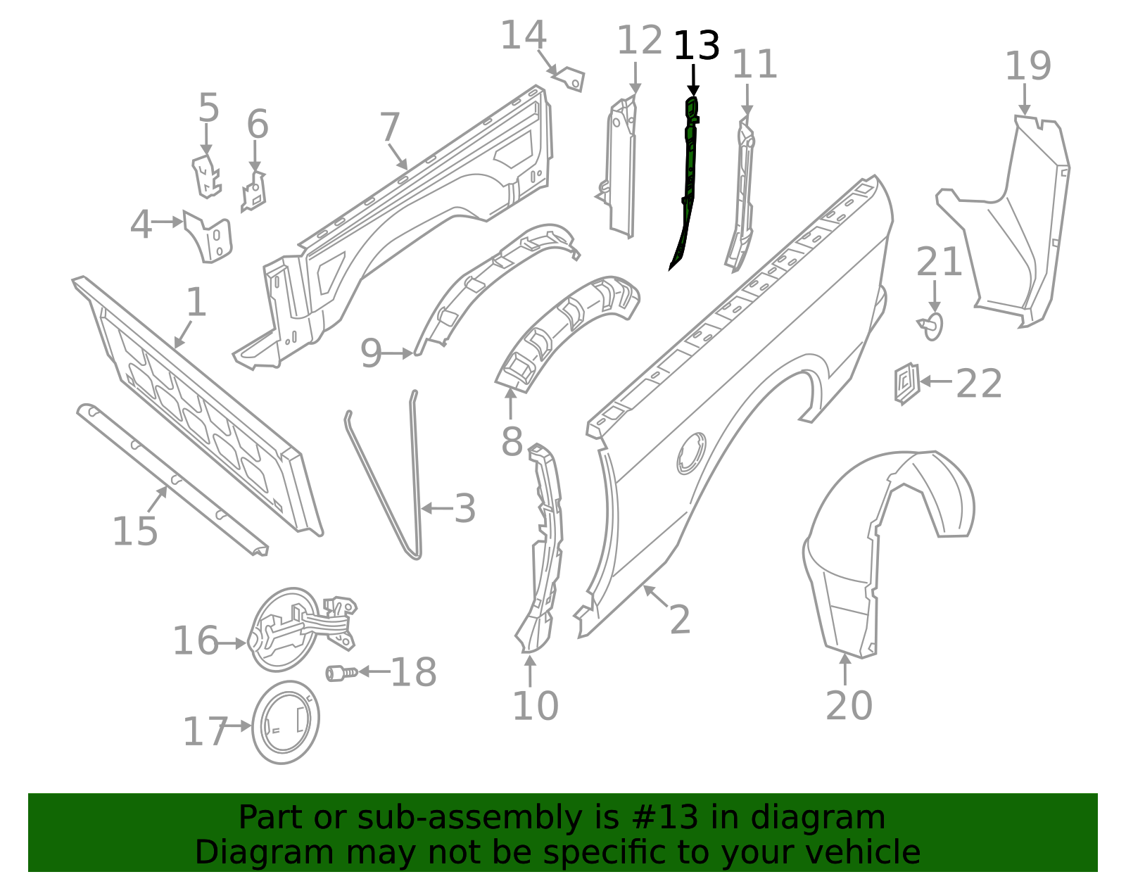 2019-2024 Ram Reinforcement 68362260AC | Mopar Parts Canada