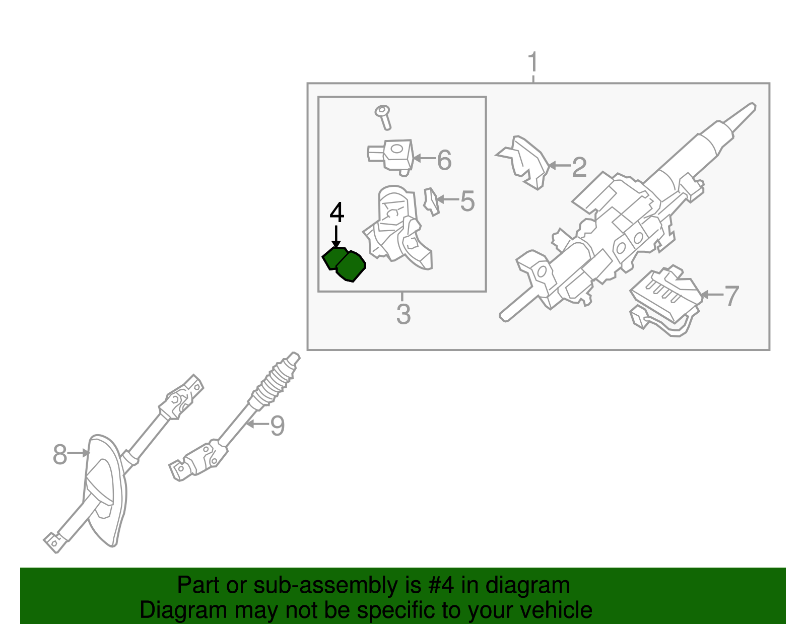 84450-71010 - Ignition Switch - 2005-2022 Toyota | OEM Genuine Toyota Parts