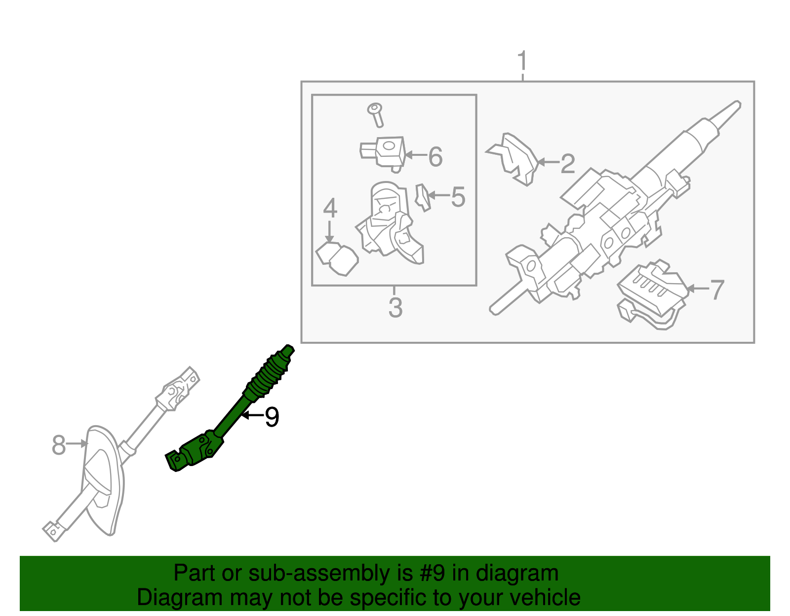 45203-0C011 - Steering Shaft 2007-2022 Toyota | Longo Toyota Parts