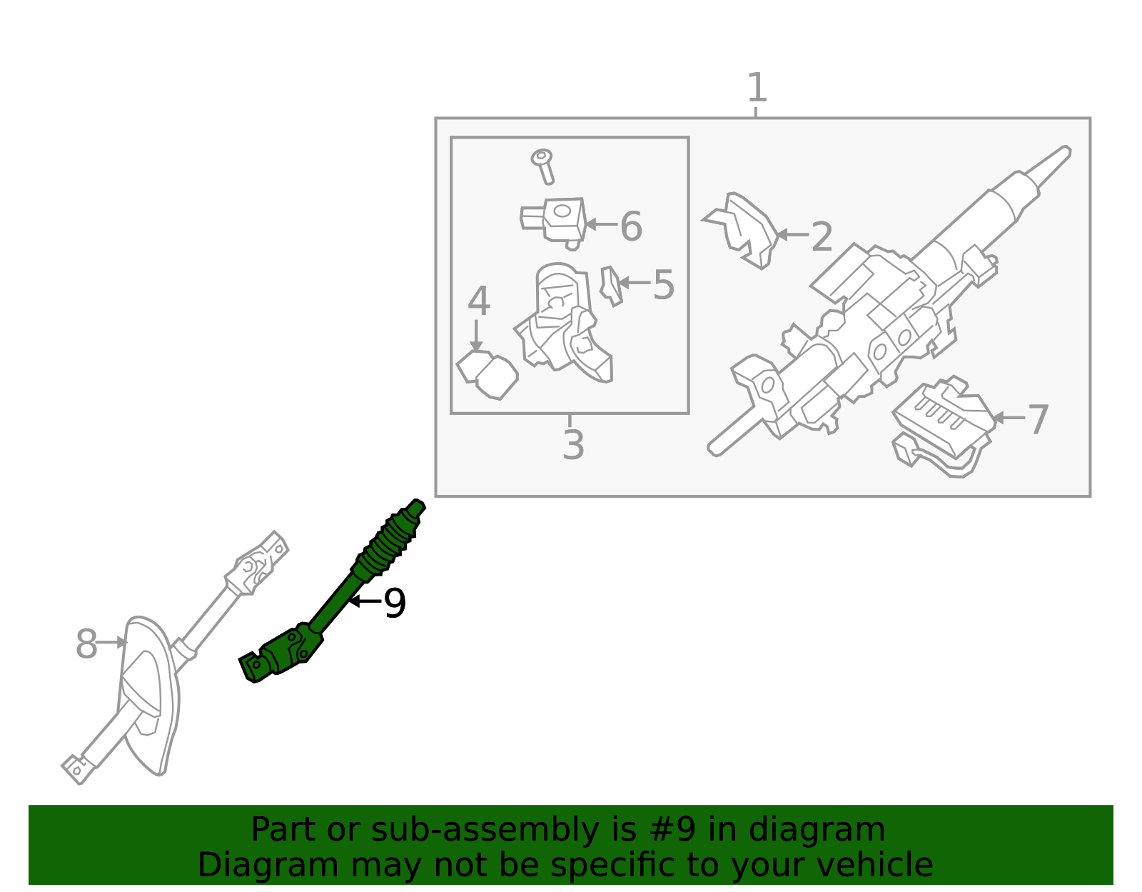 45203-0C011 - Steering Shaft - 2007-2022 Toyota | OEM Genuine Toyota Parts