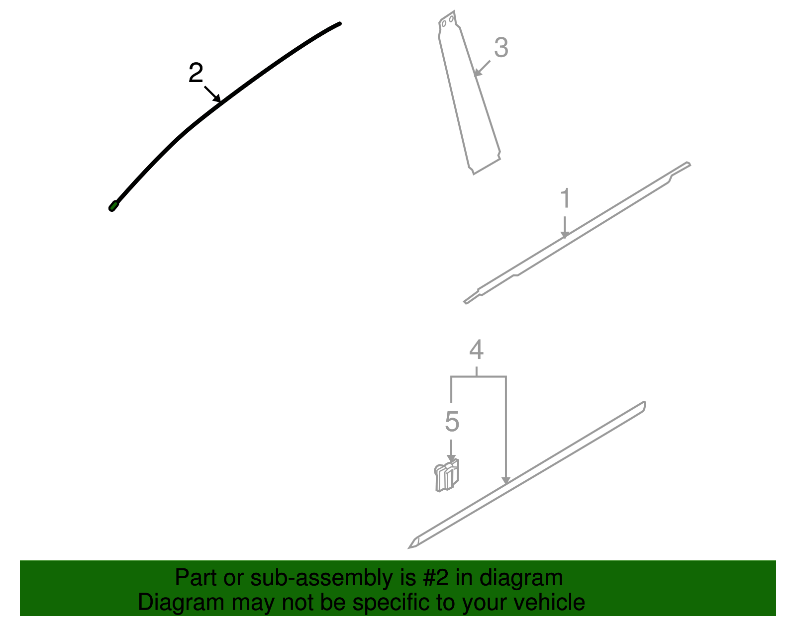 Hyundai - 82850-3M010 - Frame Molding - 2011-2014 Hyundai Genesis | OEM ...