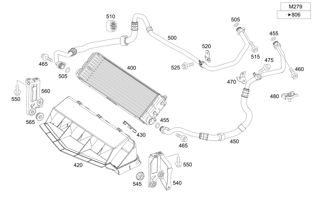 230-500-12-00 - Oil Cooler 2005-2018 Mercedes-Benz | Mercedes-Benz USA ...