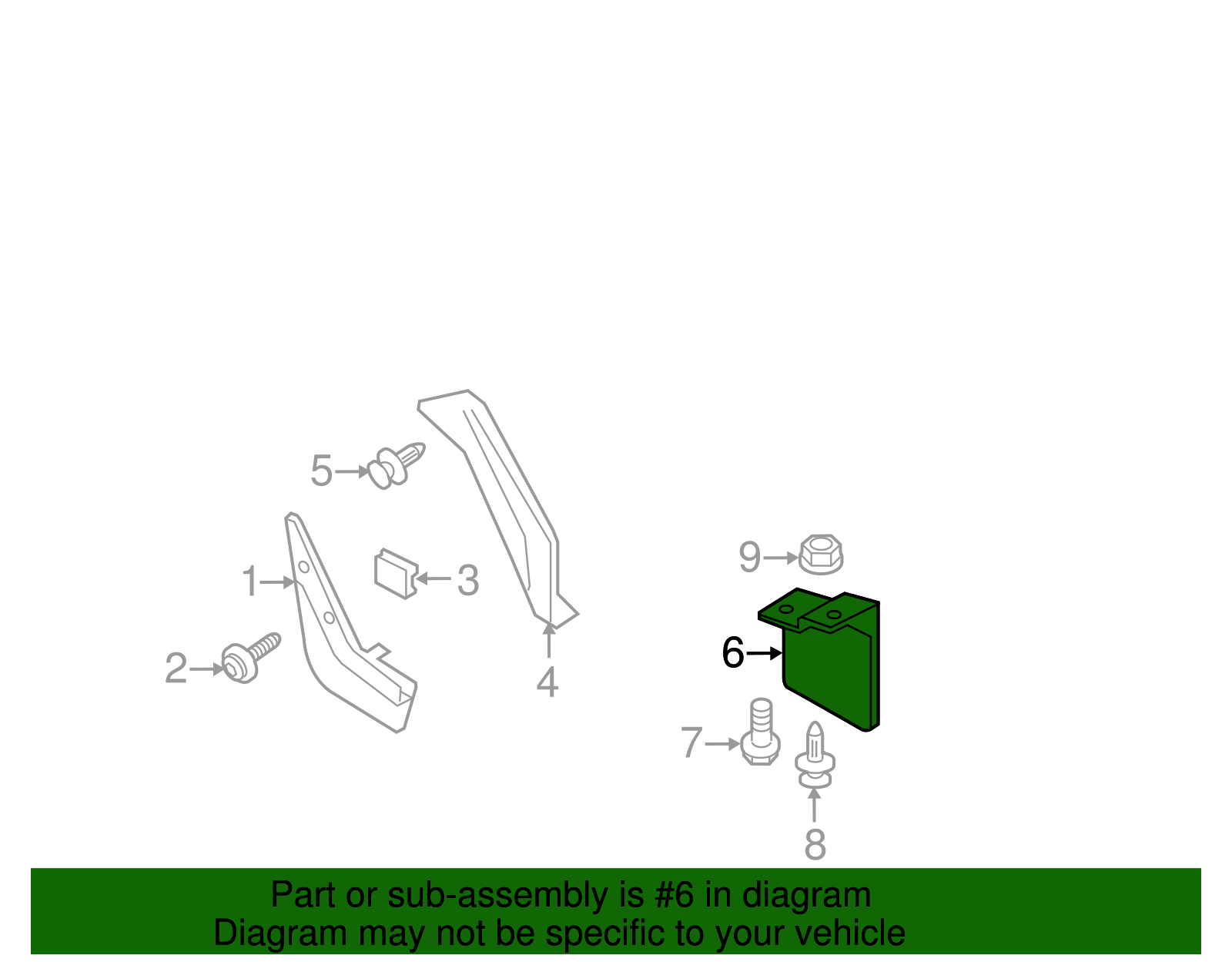 2011-2015 Nissan Rear Deflector 76856-1VK0A | Nissan Parts OEM