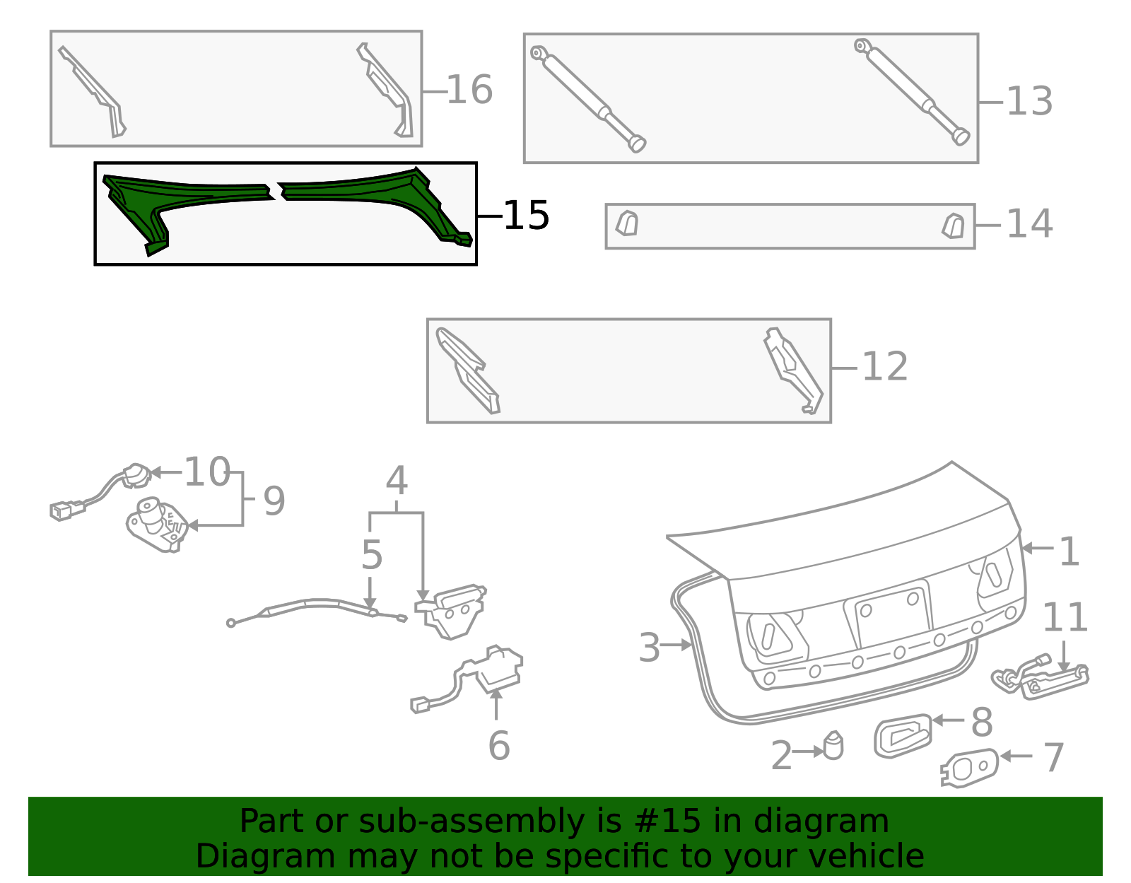 64571-30110 - High-Quality Hinge Cover for 2006-2011 Lexus | AutoNation ...