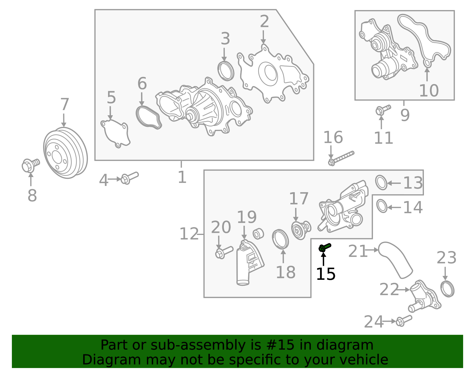 2011-2025 Ford Engine Coolant Thermostat Housing Bolt -W503277-S437 ...
