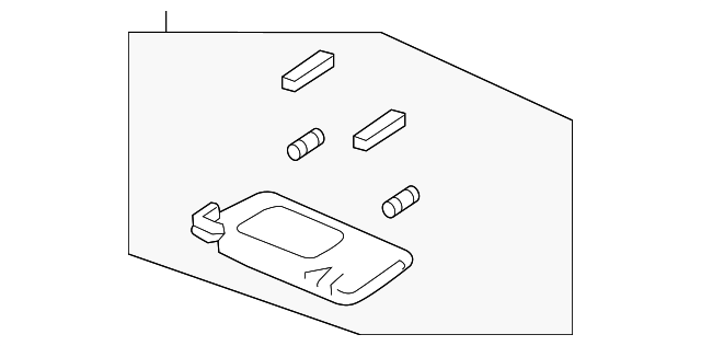 OEM 2017-2019 Honda CR-V Sun-Visor 83280-TLA-A12ZB | Honda Automotive Parts