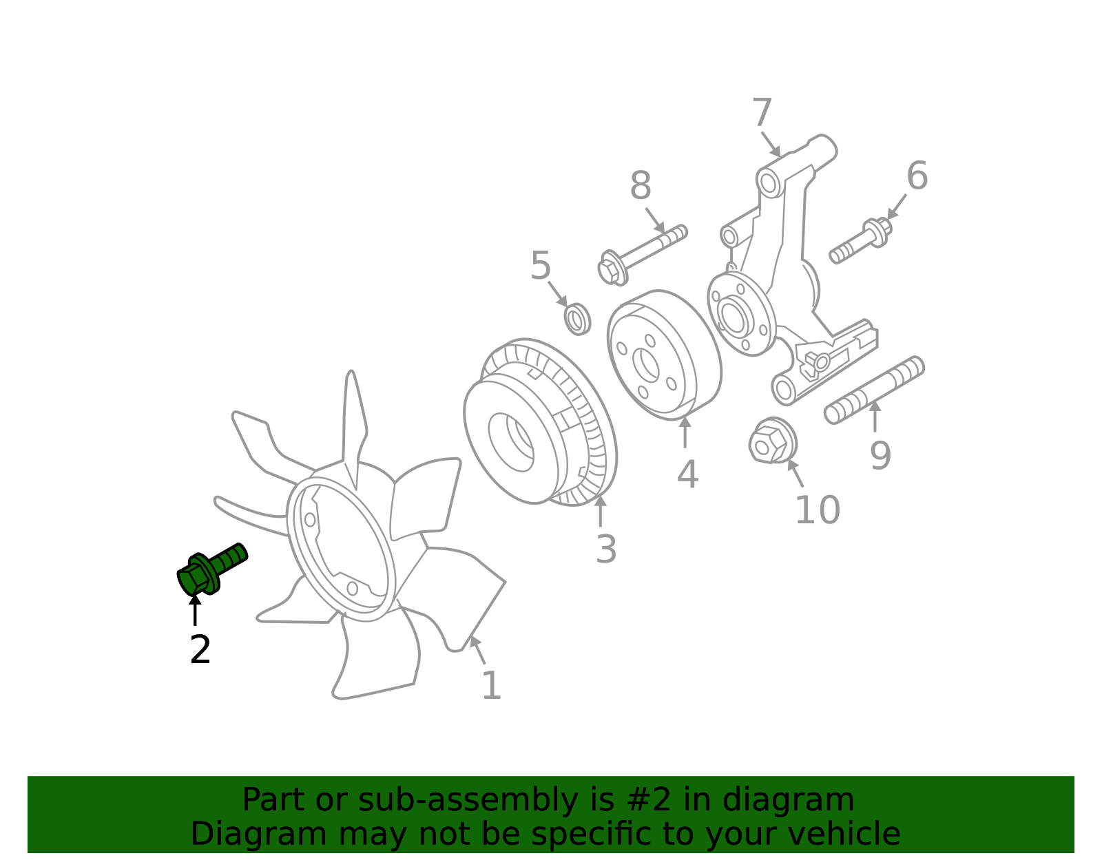 2004-2024 Nissan Fan Blade Screw 081A8-6201A | TascaParts.com