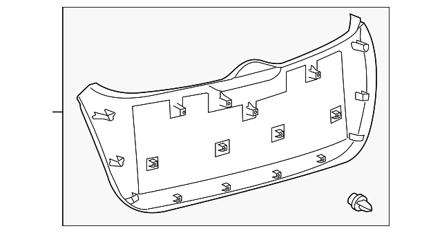 Genuine Toyota Lower Trim Panel part# 64780-0T011-C0 for 2013-2015 ...