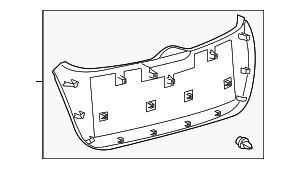 Genuine Toyota Lower Trim Panel part# 64780-0T011-C0 for 2013-2015 ...