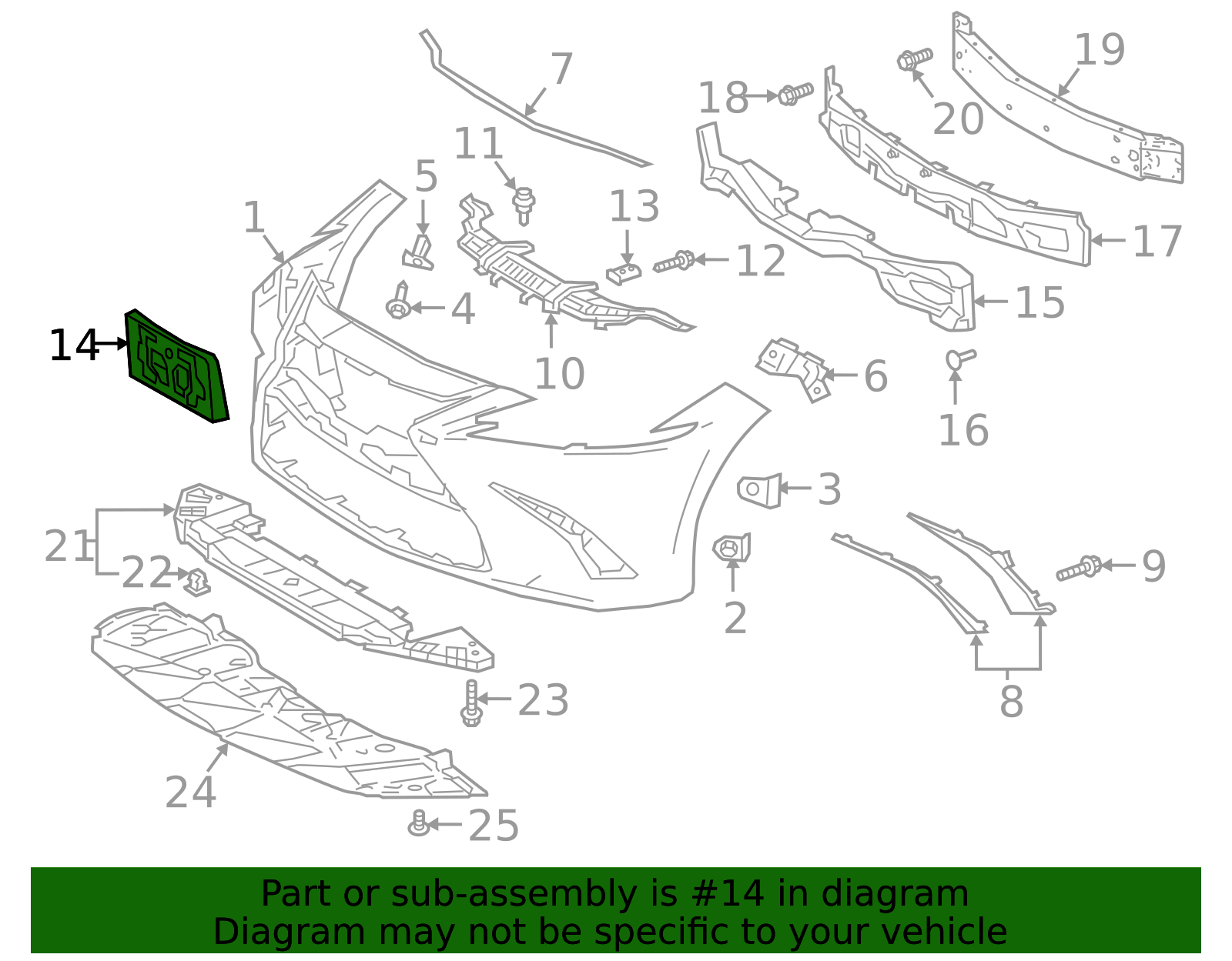 2022-2025 Lexus License Bracket 52114-06400 | OEM Pro Parts - CA