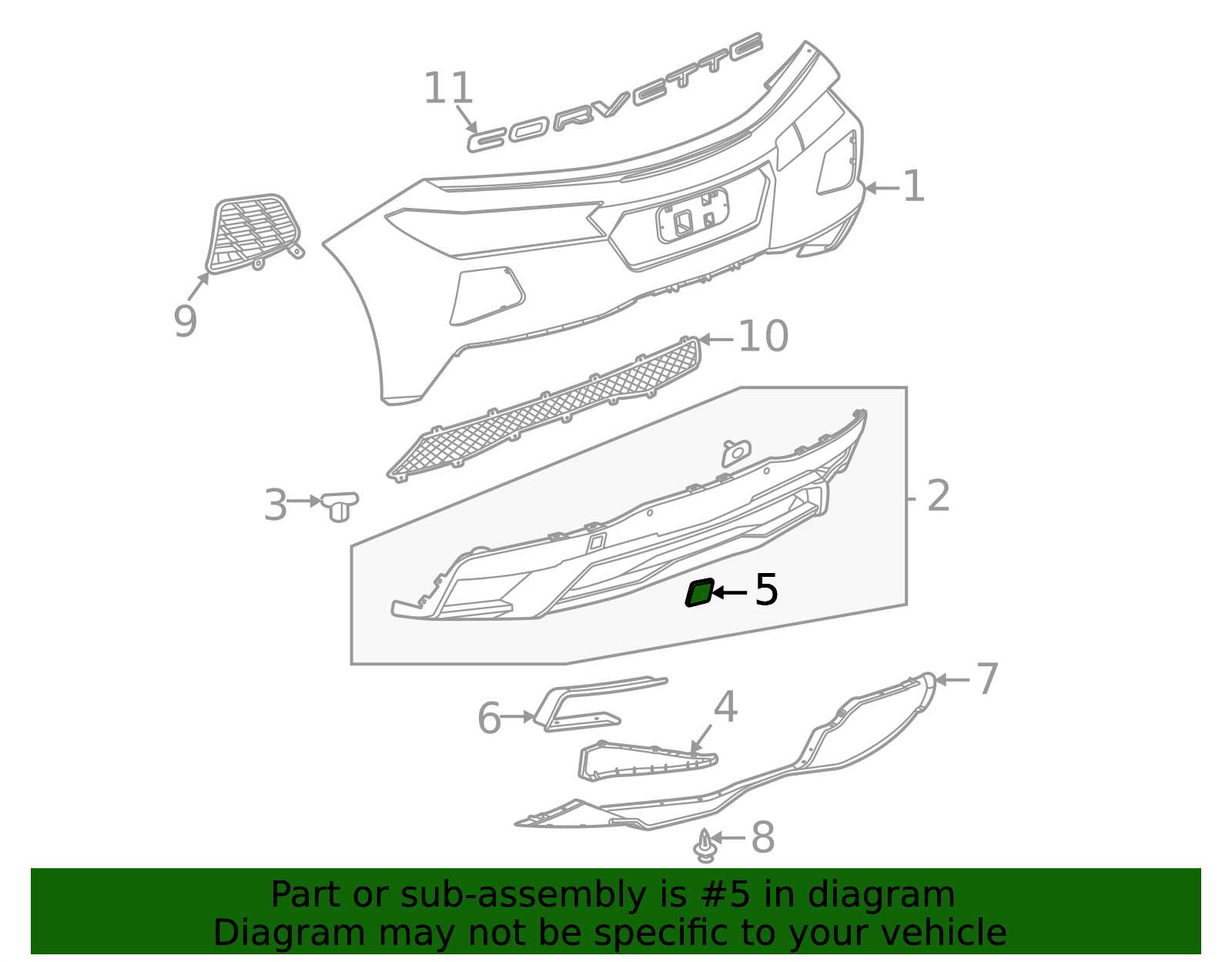 87831988 - High-Quality Tow Eye Cap for 2023-2025 Chevrolet Corvette ...