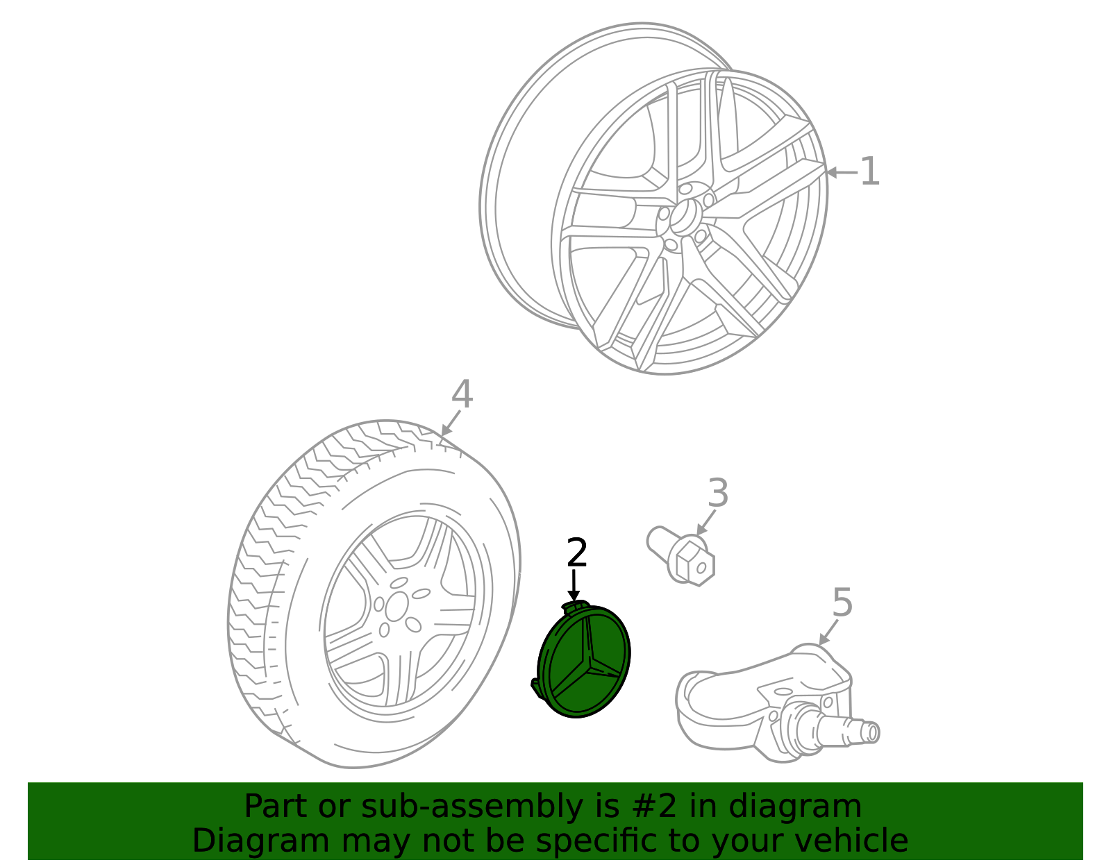 167-401-43-01-7X23 - Amg 5-Twin-Spoke Wheel, 10 J X 21 Et 54 2024-2025 Mercedes-Benz | Mercedes ...