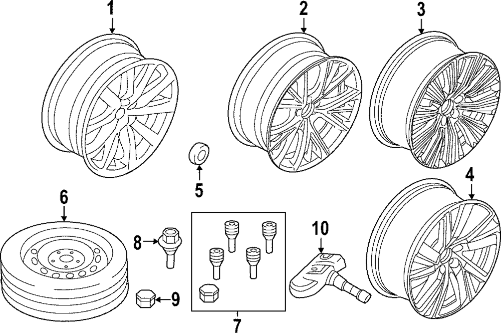 2019-2022 Volvo S90 Wheel, Alloy 31434954 | TascaParts.com