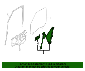 2017-2024 Land Rover Discovery Window Regulator LR153953 | OEM Parts Online
