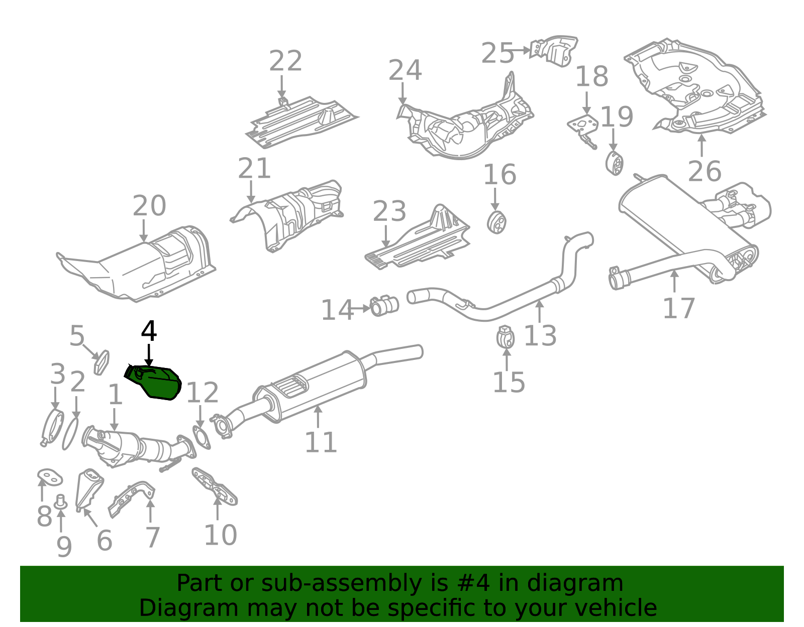 CV6Z-5E258-B - High-Quality Catalytic Converter Heat Shield for 2013 ...