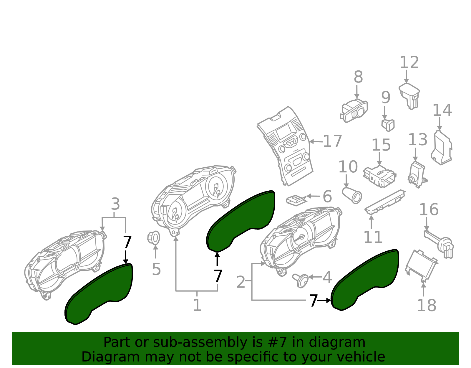 2015-2024 Ford Edge Cluster Lens FT4Z-10890-C | OEM Parts Online