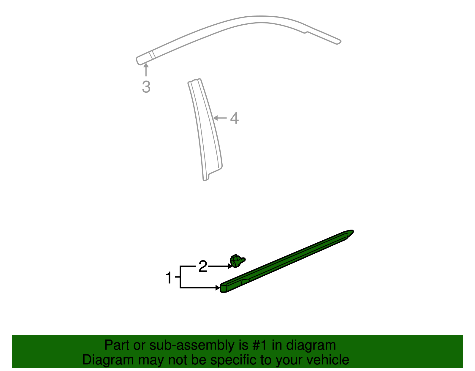 Genuine OEM Acura - Belt Molding Part# 72910-S3V-A01 | Acura Parts For Less