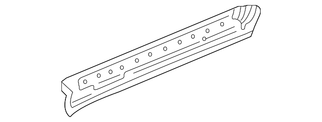 72327-S9V-A01 - Lower Weather-Strip 2003-2008 Honda Pilot | Honda Parts ...