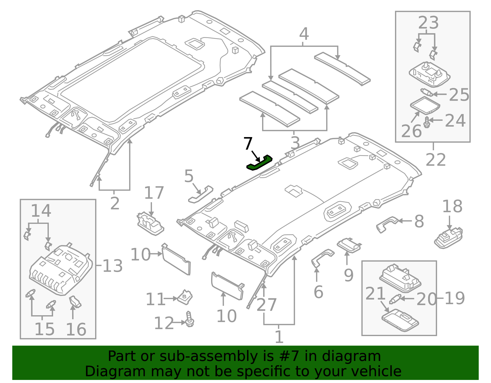 Hyundai - 85340-G5300-YGE - Assist Strap - 2019-2023 Hyundai Santa Fe ...