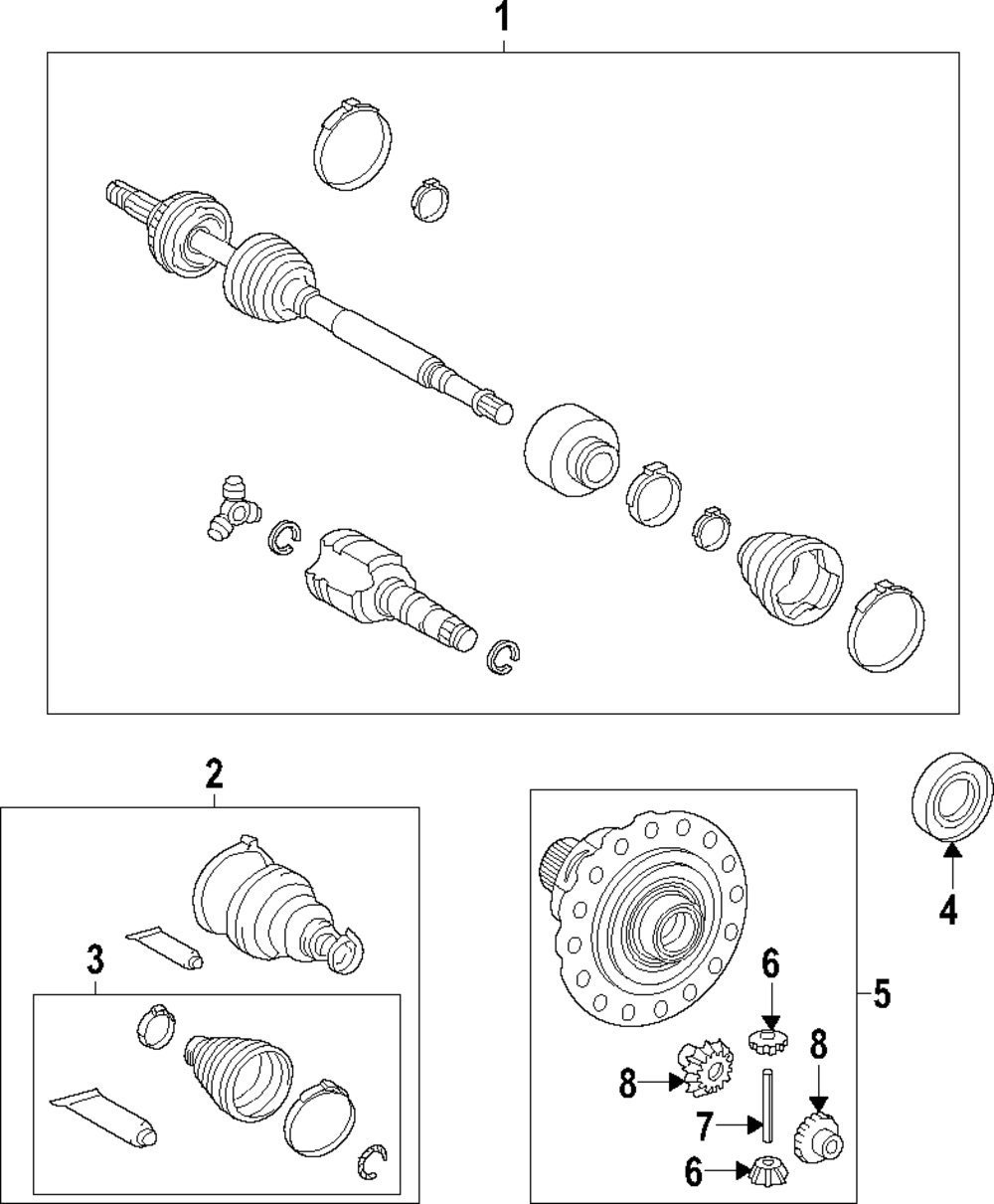 2023-2025 Toyota GR Corolla Cv Axle Assembly 43410-12C40 | Toyota Parts ...