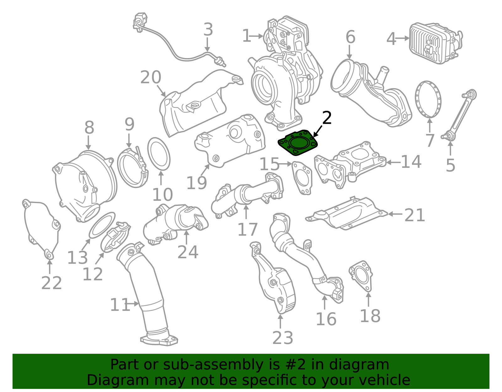 2017-2023 GM Turbocharger Gasket 12677294 | Capital Chevy Parts
