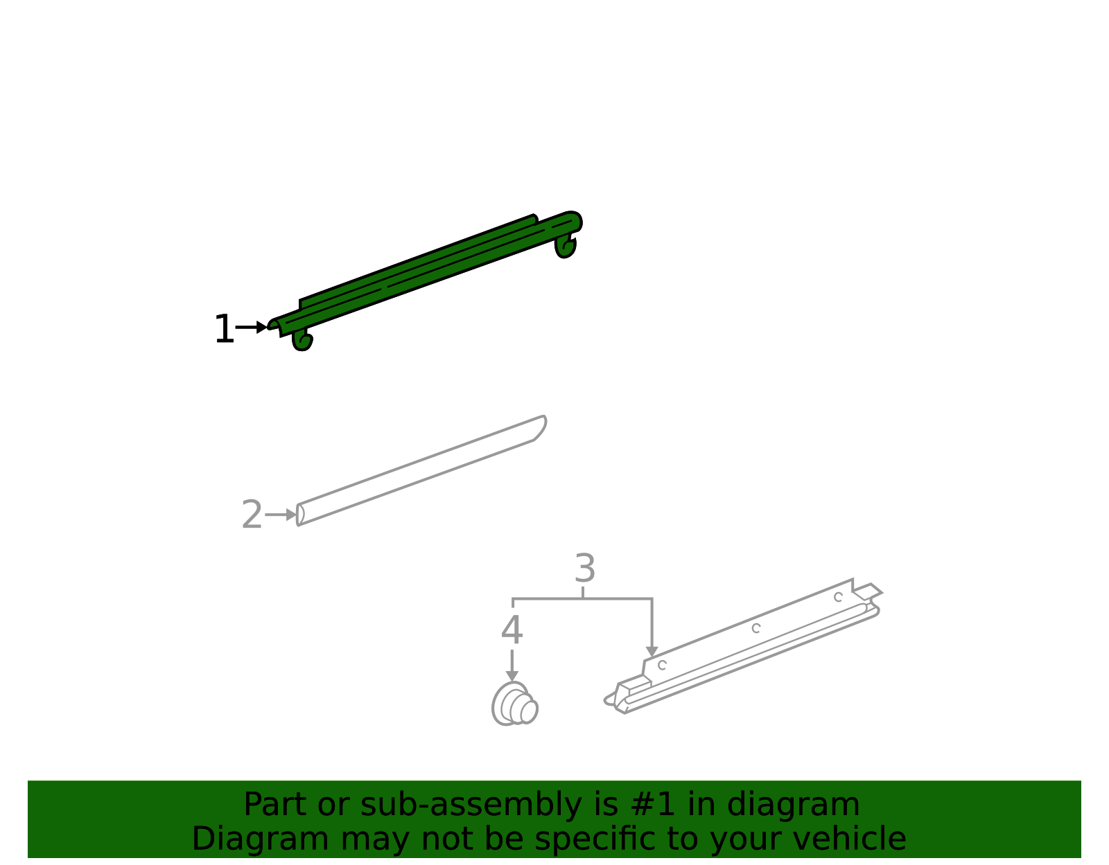 2000-2004 Toyota Avalon Belt Weather-Strip 75740-AC010 | MotorMotor