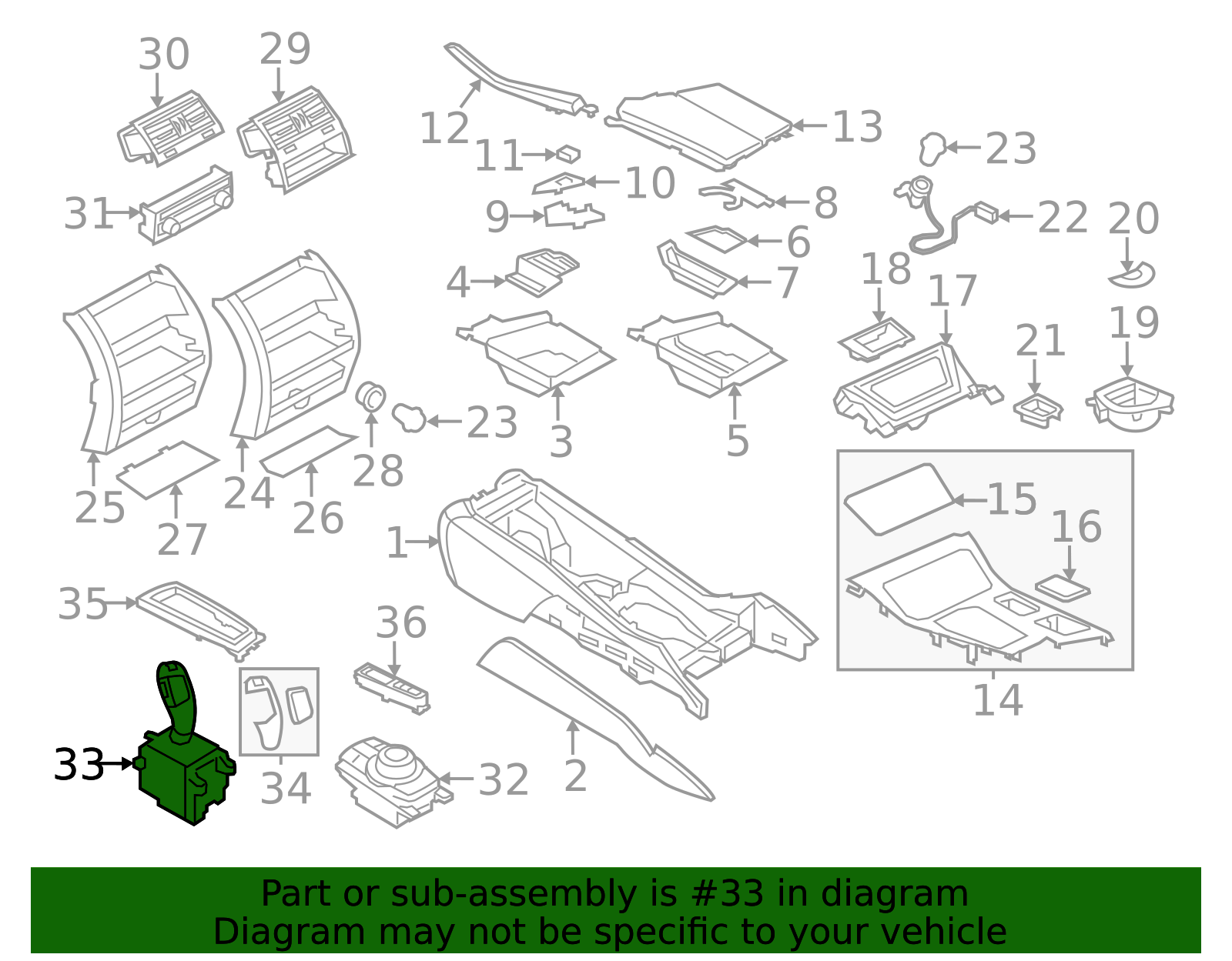 61317950390 - 2009-2016 BMW Gear Shift Assembly (61-31-7-950-390) | BMW ...