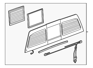 2014-2019 GM Rear Sliding Window 84819603 | GM OEM Parts Online