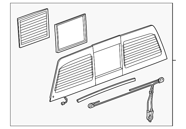 Rear Sliding Window 84819603 | Chevy Parts Pros