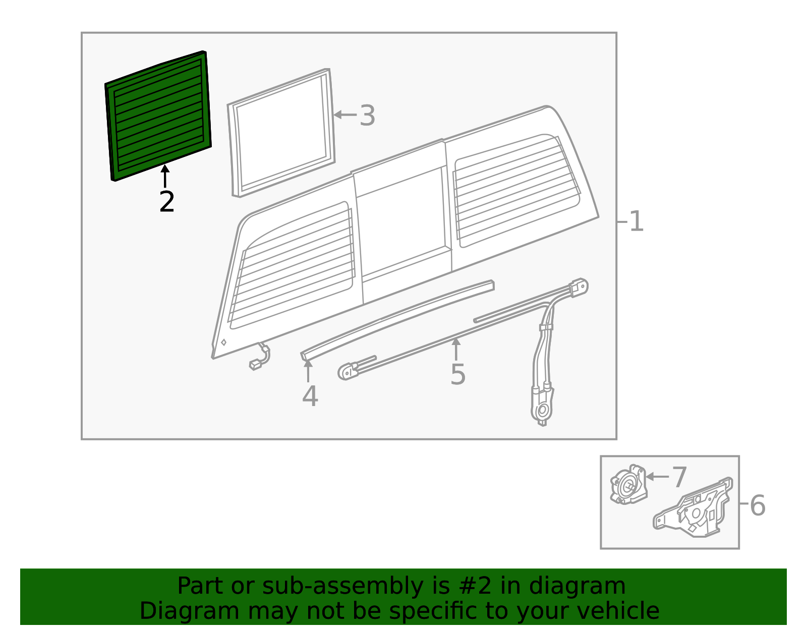 84819604 - 2014-2019 GM - Rear Sliding Window | Partners Chevy