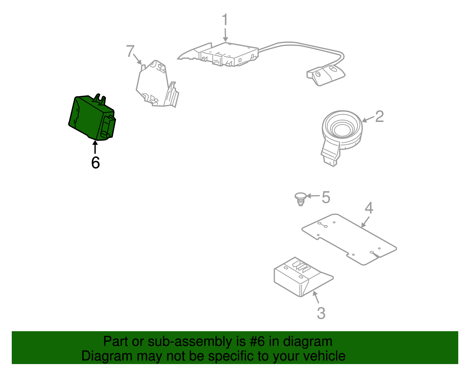 Genuine OEM Control Module Part# YWC500500SW Fits 2007-2009 Land Rover ...