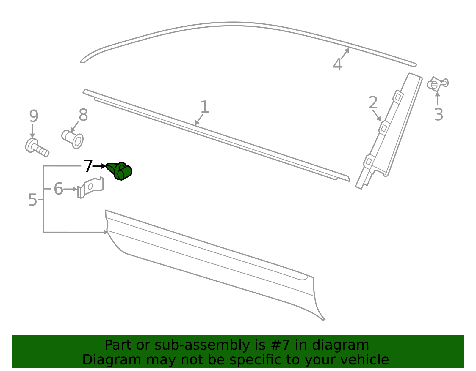 3C0-853-585 - Wheel Opening Molding Retainer Clip 2006-2025 Volkswagen ...